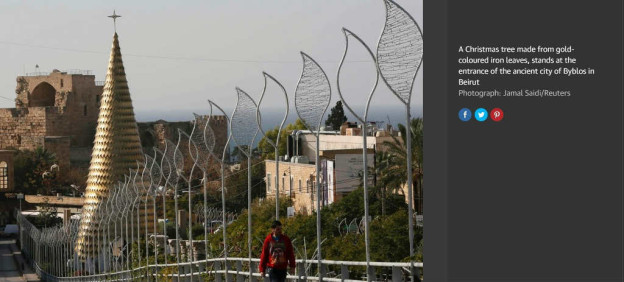 The Guardian Thinks Byblos’ Christmas Tree Is In Beirut | Blog Baladi