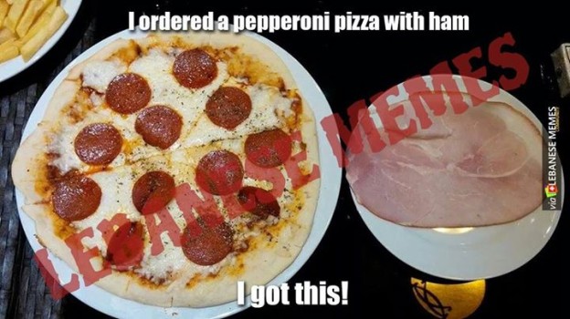 What To Expect When You Order A Pizza Pepperoni With Ham At A Cedars ...