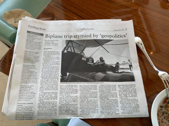 Pilot Amanda Harrison’s Challenge Brought to a Stop in #Beirut | Blog ...