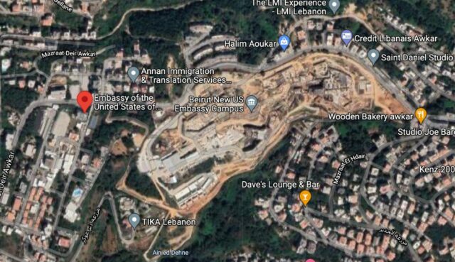 Aerial Shots of the New US Embassy Campus in Awkar | Blog Baladi