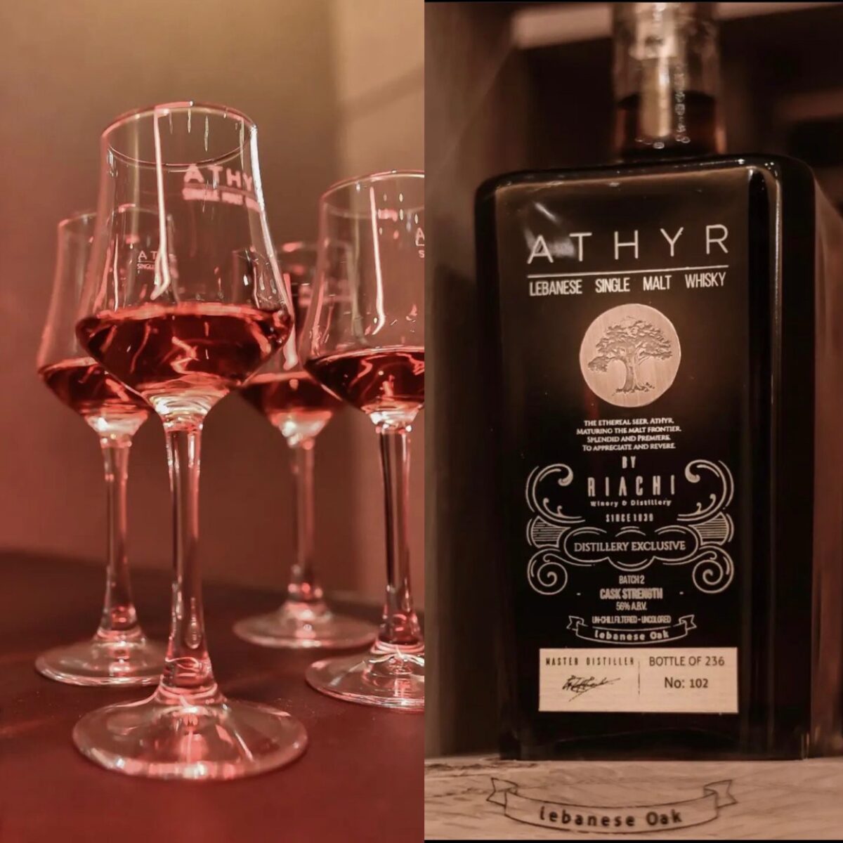 Riachi Winery & Distillery Launches Exclusive ATHYR 8 Year Old Cask ...